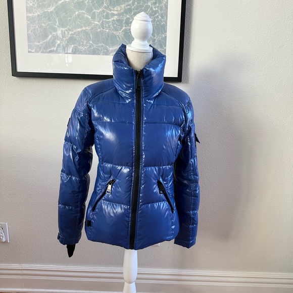 SAM. | Jackets & Coats | Sam Nyc Freestyle Blue Quilted Down Jacket ...